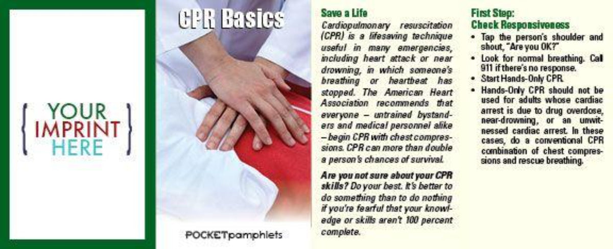 CPR Basics Pocket Pamphlet - #403772 – VPPStore
